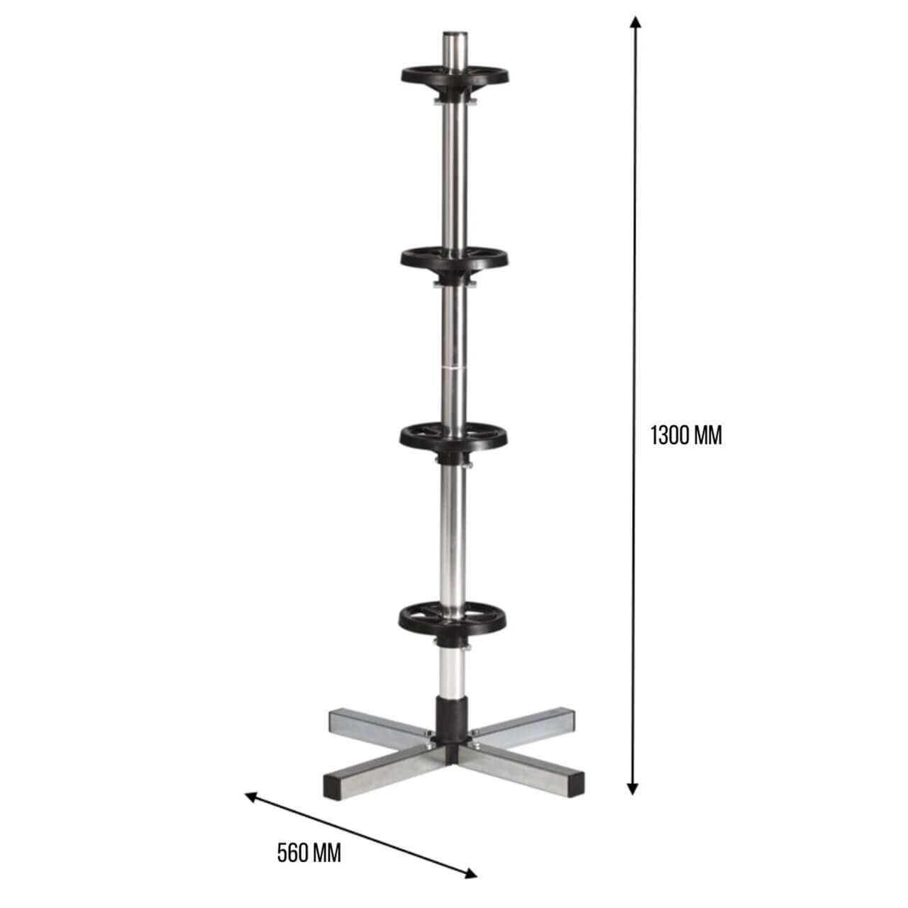 Suport roti auto, depozitare 4 anvelope, pana la 285 mm latime ...
